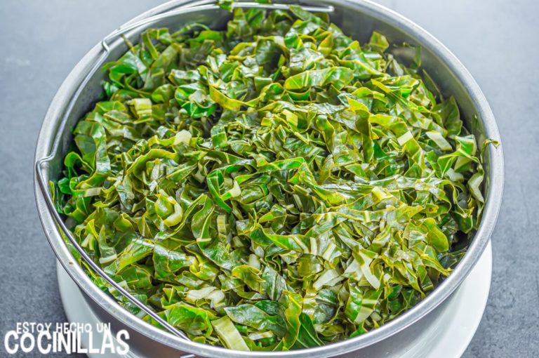 Receta de acelgas al ajillo o acelgas rehogadas con ajo