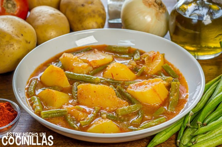 Receta de patatas con vainas (guiso de patatas con judías verdes)