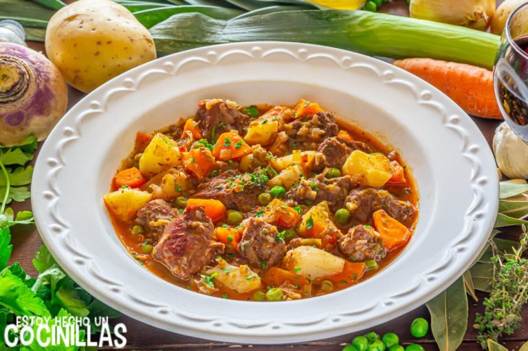 Receta de ragout de pavo con patatas y verduras