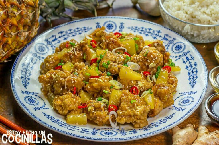 Receta de pollo con piña al estilo chino