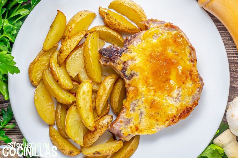 Receta de chuletas al horno con alioli