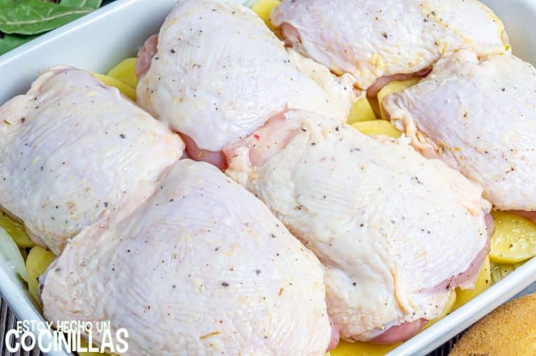Receta de contramuslos de pollo al horno